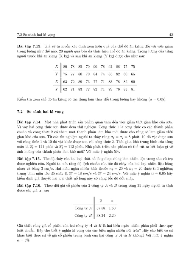 bai tap co loi giai xac suat thong ke | PDF
