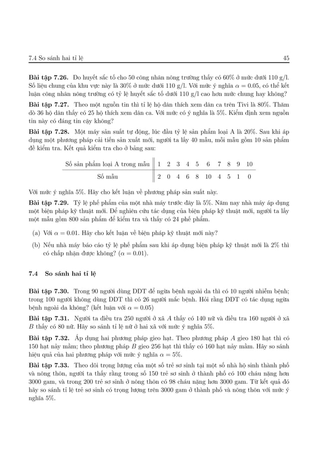 bai tap co loi giai xac suat thong ke | PDF