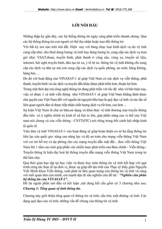 Nghiên Cứu Phân Hệ Thông Tin Vệ Tinh VINASAT1 | PDF