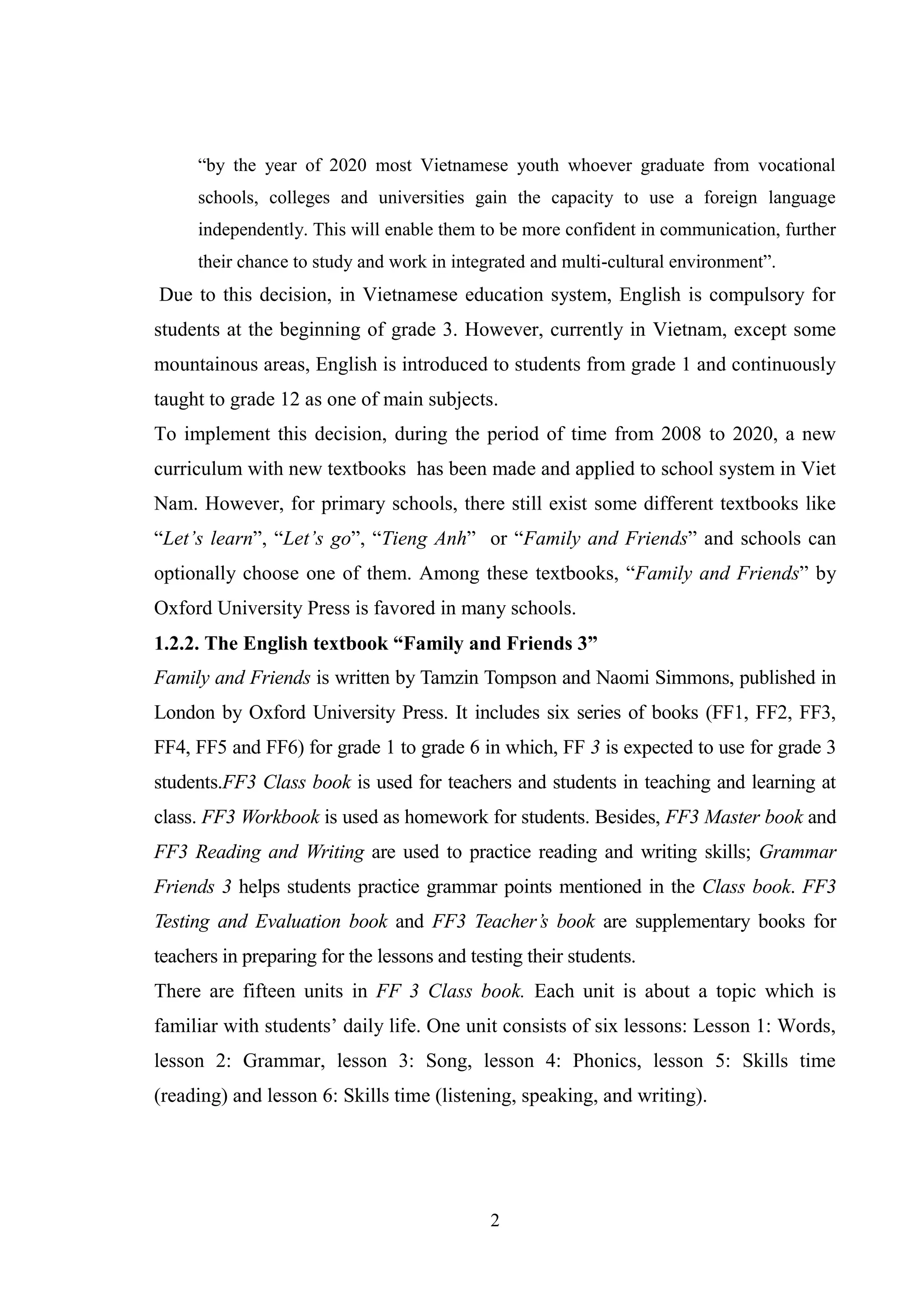 [123doc] - an-evaluation-of-family-and-friends-3-an-english-textbook-used-for-primary-school ...