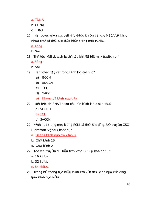 cau-hoi-trac-nghiem-thong-tin-di-dong | PDF