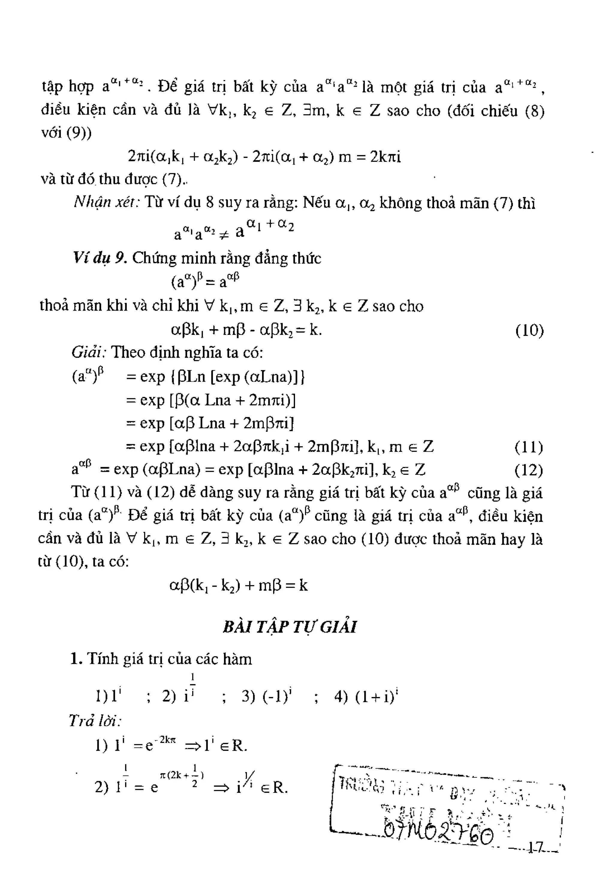 Hàm biến phức , Nguyễn Thủy Thanh ( function ) | PDF