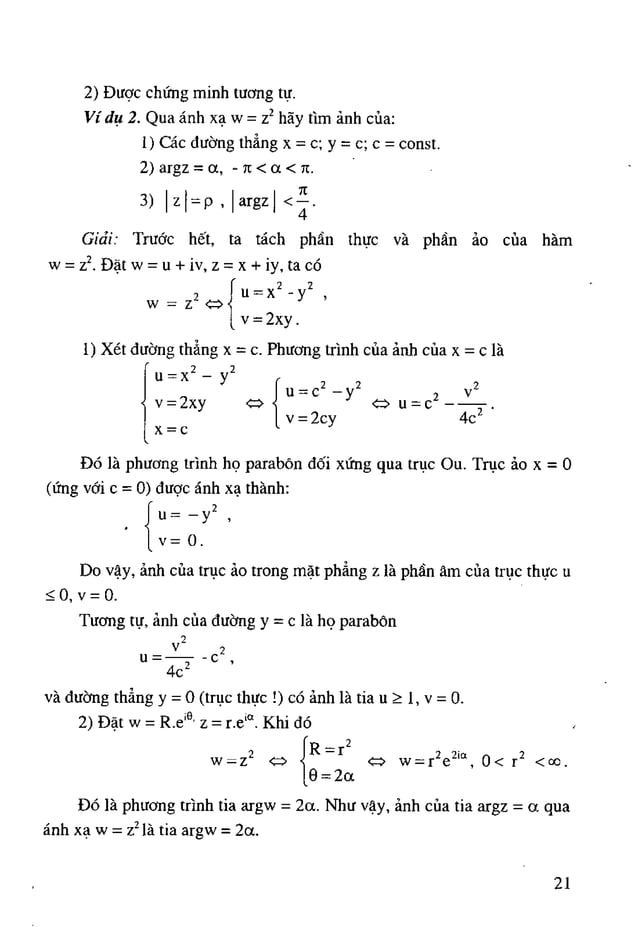 Hàm biến phức , Nguyễn Thủy Thanh ( function ) | PDF