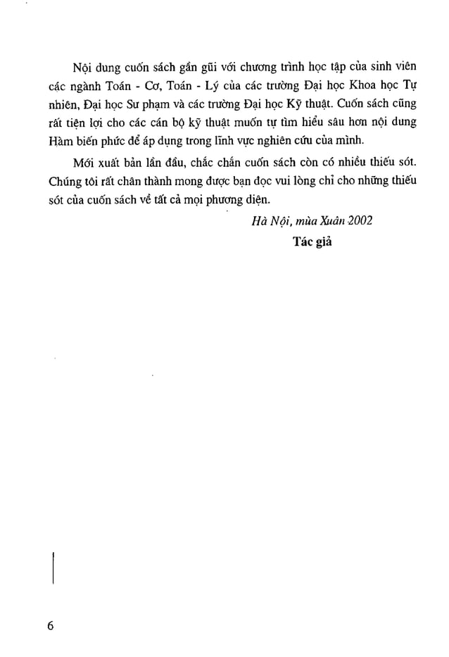 Hàm biến phức , Nguyễn Thủy Thanh ( function ) | PDF