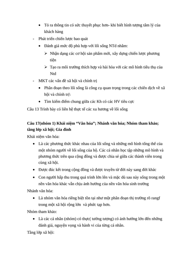 Đề cương hành vi khách hàng TMU mới nhất | PDF