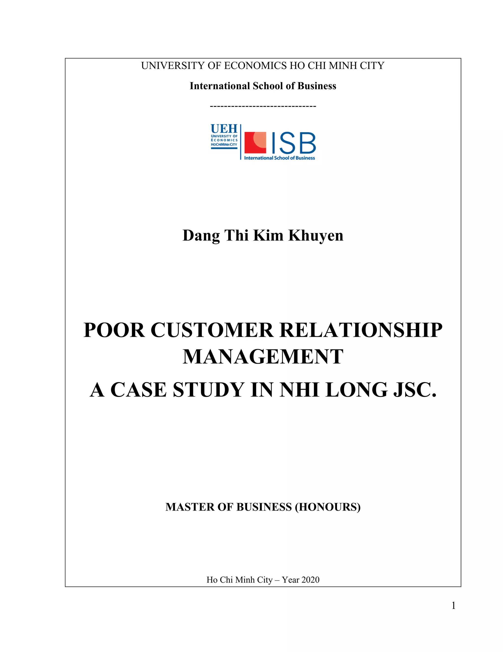 [123doc] - poor-customer-relationship-management-a-case-study-in-nhi ...