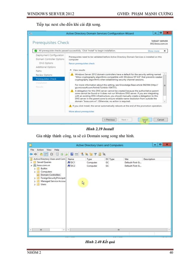 Đề tài: Nghiên cứu và triển khai hệ thống Windown Server 2012 | DOCX