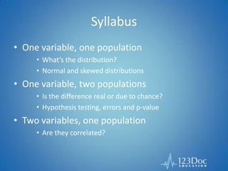 Medical Statictics and Epidemiology - MRCP 1 - 123Doc Education | PPTX
