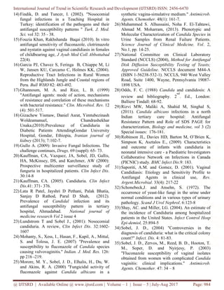 Evaluation of Antifungal Susceptibility Profile of Candida Species ...