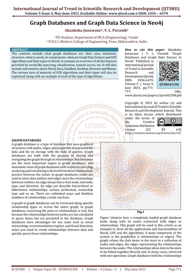 Graph Databases and Graph Data Science in Neo4j | PDF