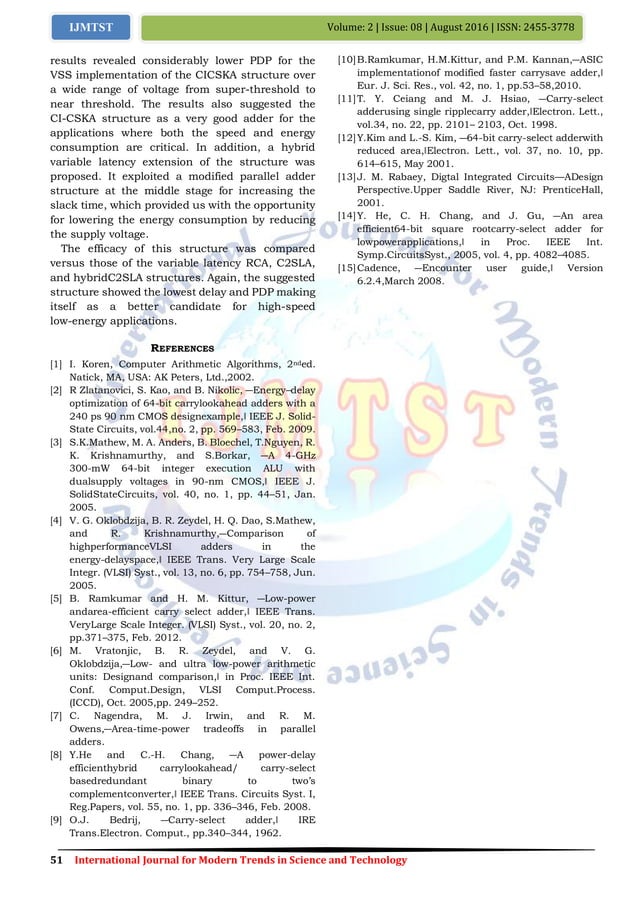 Modified Cska Application In The Floating Point Adder Using Carry Skip Adder Hybrid Structure Pdf