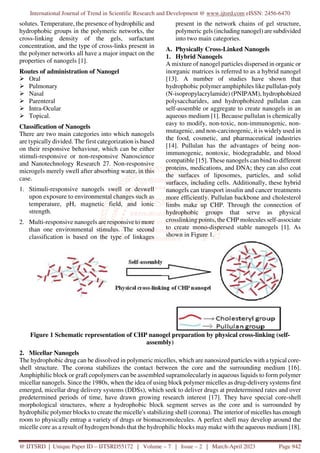 In Depth Review on Nanogel and its Applications | PDF | Chemistry | Science
