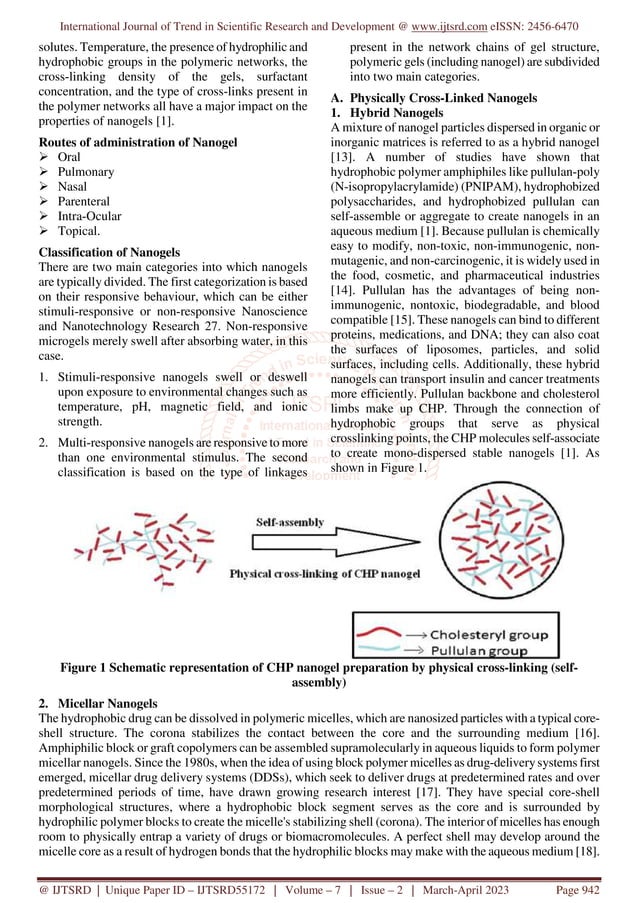 In Depth Review on Nanogel and its Applications | PDF | Chemistry | Science
