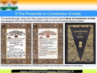 Indian Constitution by Professor Sai Chandu | PPT | Civic affairs ...
