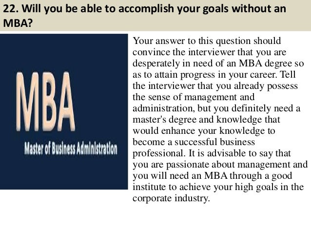 80 MBA interview questions and answers
