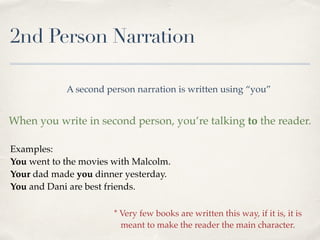 Narration: 1st, 2nd, and 3rd | PDF