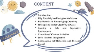 Encouraging creativity and imagination in education | PPTX