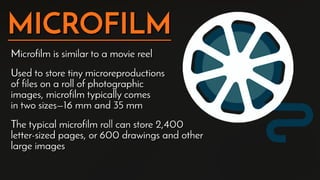Microfilm Types, Differences, and Uses | PDF