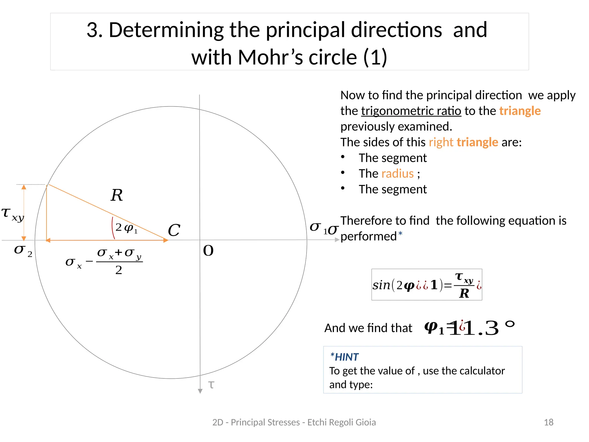 Mohrs circle and stress transformation equations | PPTX | Physics | Science