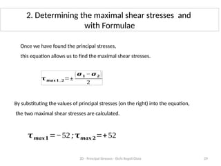 Mohrs circle and stress transformation equations | PPTX