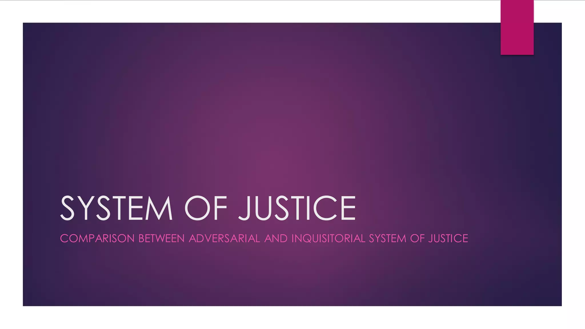 slide of system of justice | PDF