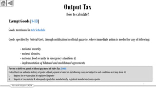 Sales Tax Law of Pakistan | PDF