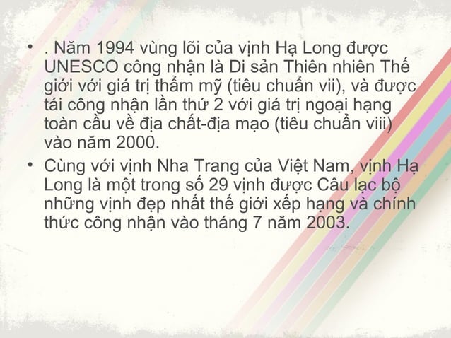 Powerpoint Vịnh Hạ Long | PPT