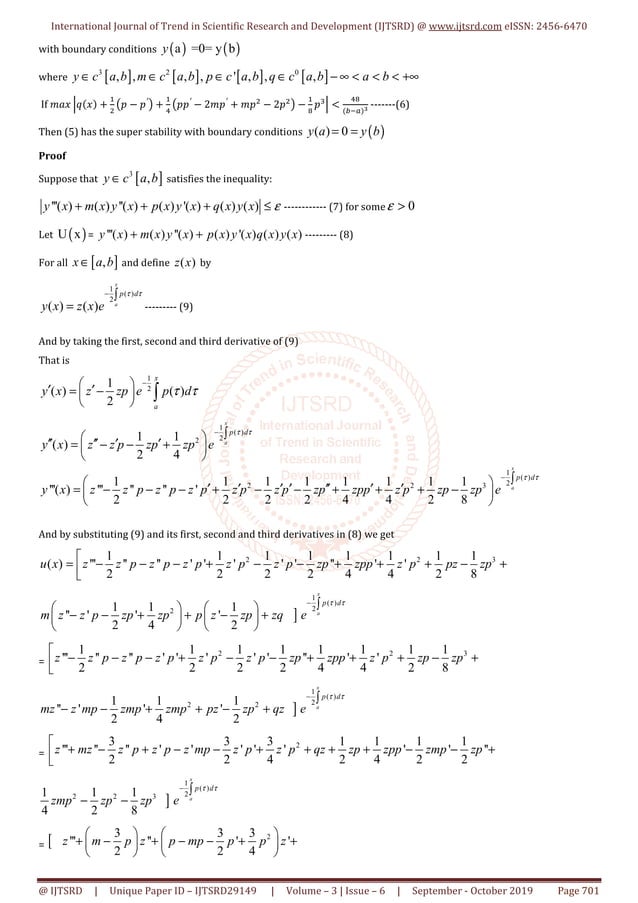 The Super Stability of Third Order Linear Ordinary Differential Homogeneous Equation with ...