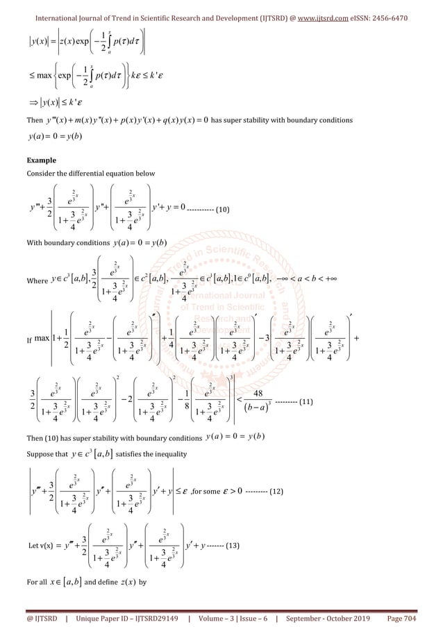 The Super Stability of Third Order Linear Ordinary Differential Homogeneous Equation with ...