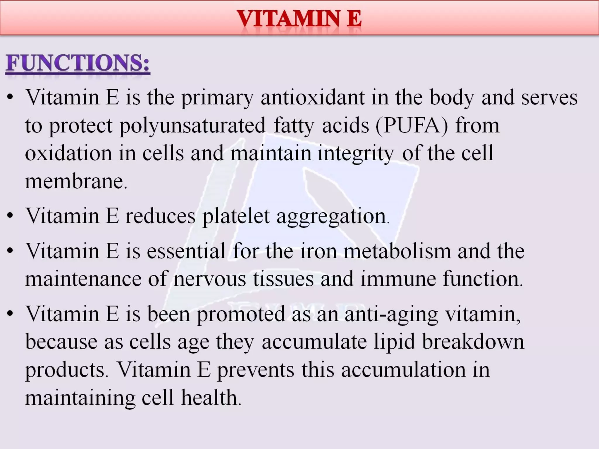 VITAMINS (Classification, sources, Functions, Requirement and ...