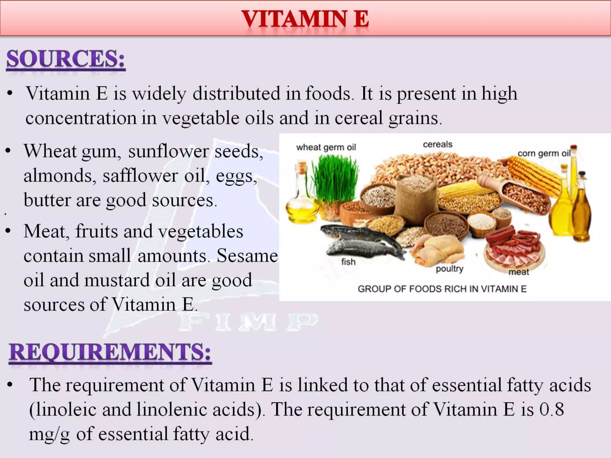 VITAMINS (Classification, sources, Functions, Requirement and ...