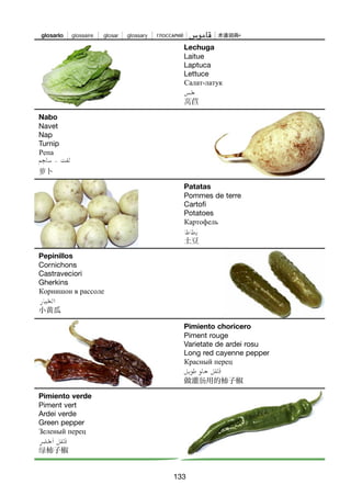 Vocabulario multilingüe. Verduras y hortalizas | PDF
