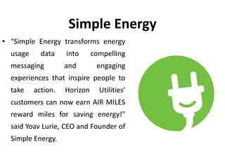 Simple energy - Green Gamification - Manu Melwin Joy | PPT