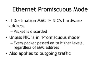 CNIT 124: Ch 7: Capturing Traffic | PPT