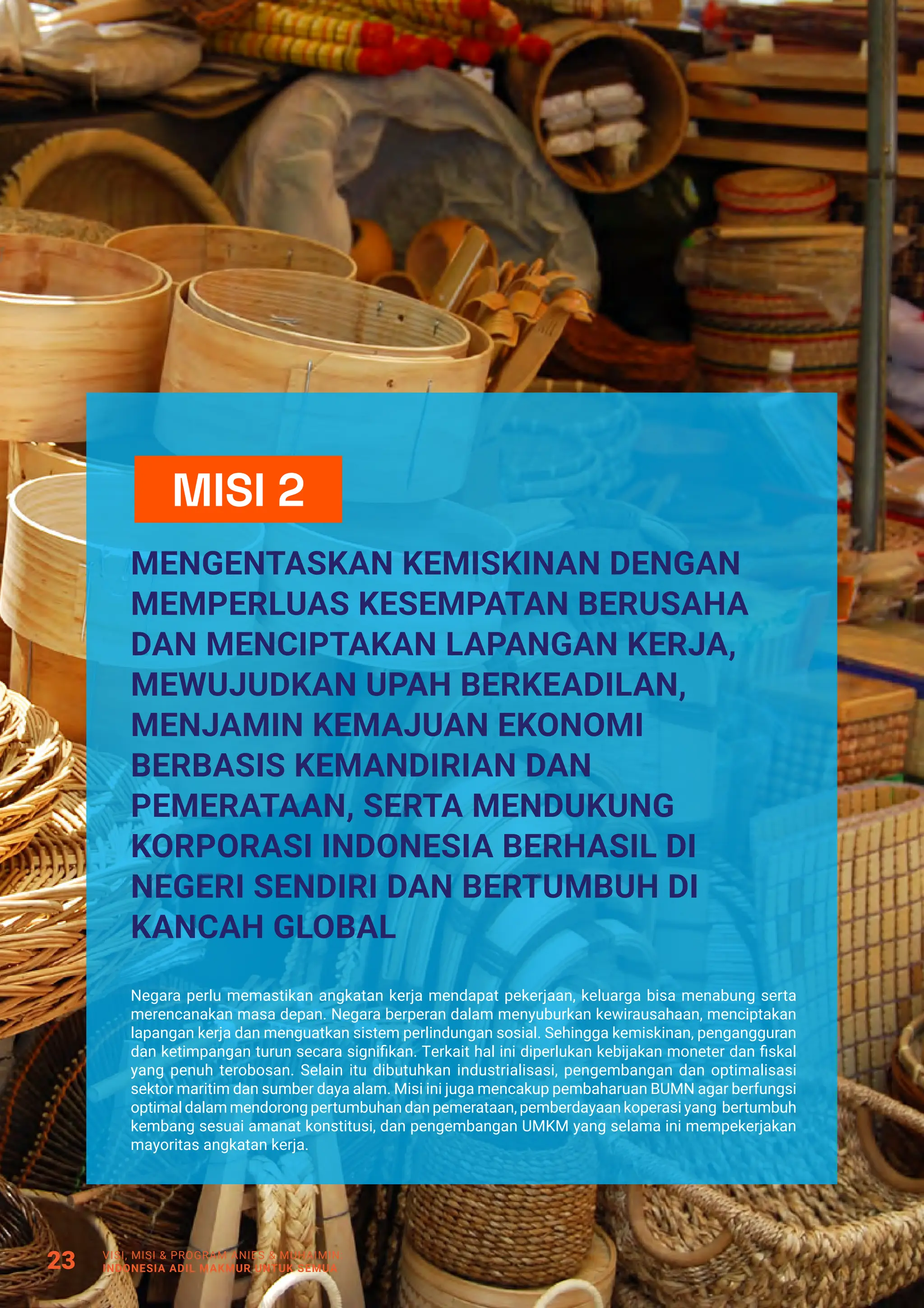 VISI MISI PASLON 01 - ANIES BASWEDAN - CAK IMIN | PDF