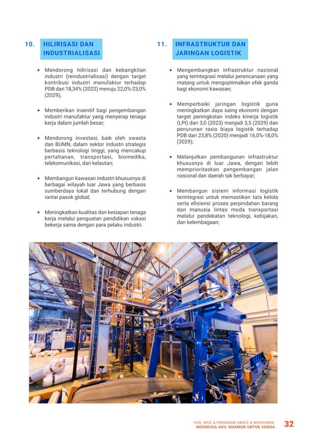 VISI MISI PASLON 01 - ANIES BASWEDAN - CAK IMIN | PDF