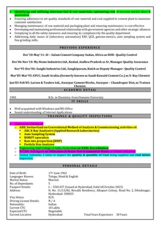 MK Mohan's - CV | DOCX