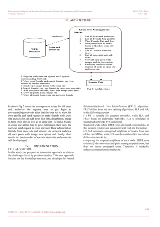 Cross-Site Bonding of Anonymous Users in Multiple Social Media Networks | PDF | Social ...