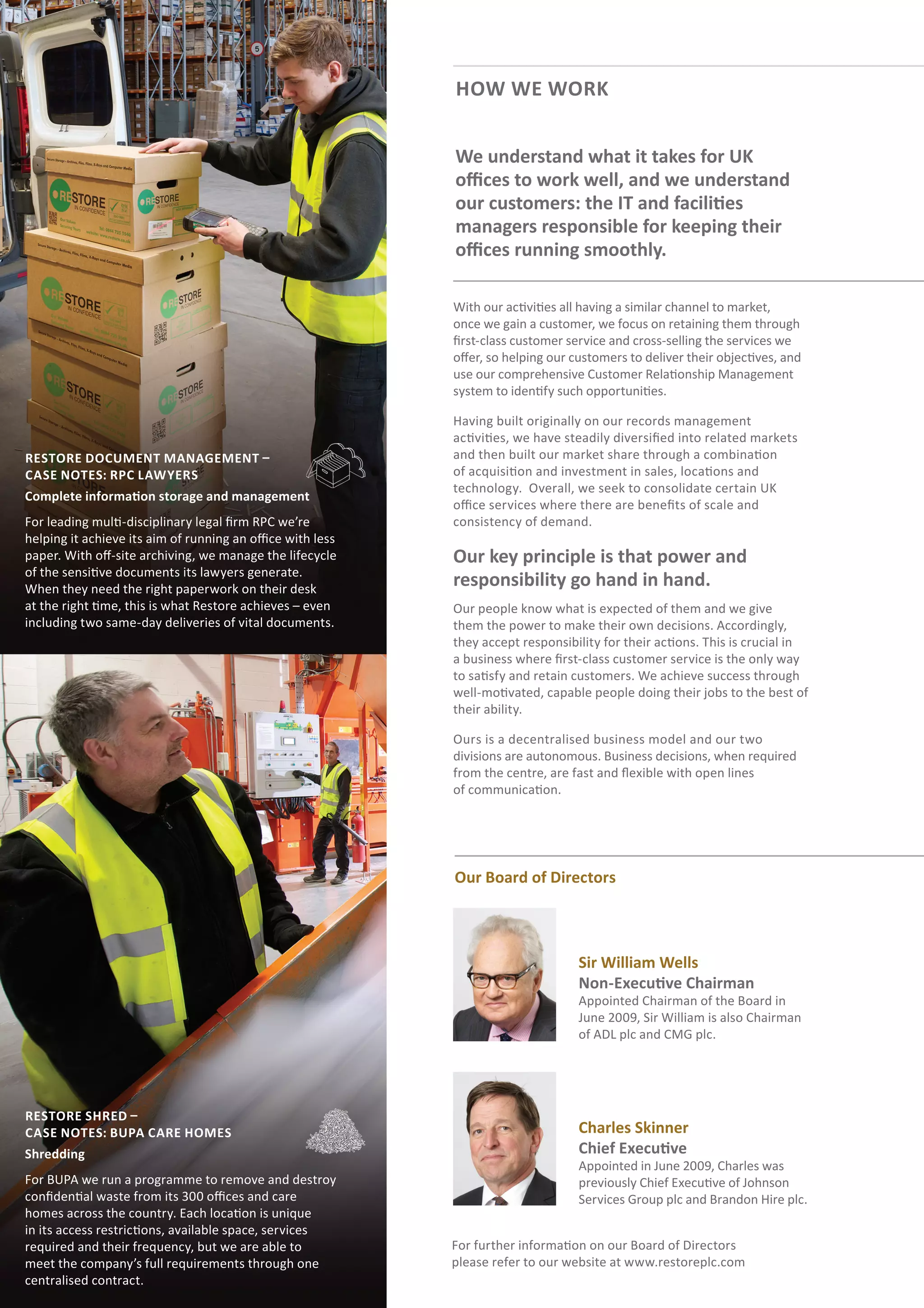 Restore plc Corporate Brochure | PDF
