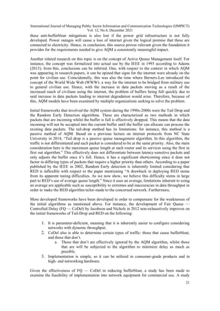 CHALLENGES IN SIGNIFICANT ADOPTION OF ACTIVE QUEUE MANAGEMENT IN THE PHILIPPINES’ CONSUMER SPACE ...