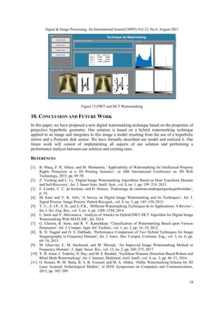 Modelling, Conception and Simulation of a Digital Watermarking System based on Hyperbolic ...