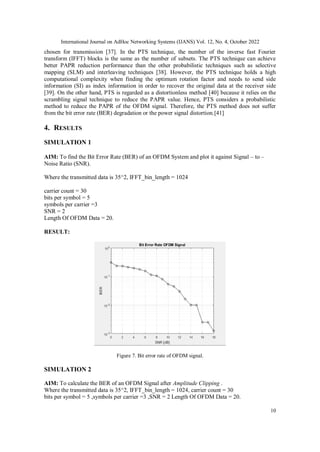 PAPR REDUCTION TECHNIQUES AND THEIR BIT ERROR RATE MEASUREMENT AT OFDM IN LTE SYSTEM | PDF
