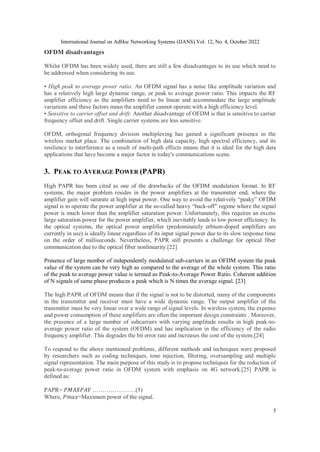 PAPR REDUCTION TECHNIQUES AND THEIR BIT ERROR RATE MEASUREMENT AT OFDM IN LTE SYSTEM | PDF