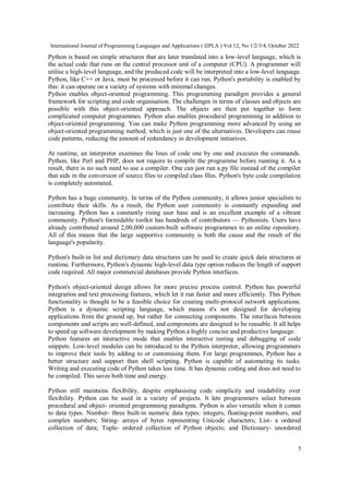 PYTHON- AN APPETITE FOR THE SOFTWARE INDUSTRY | PDF