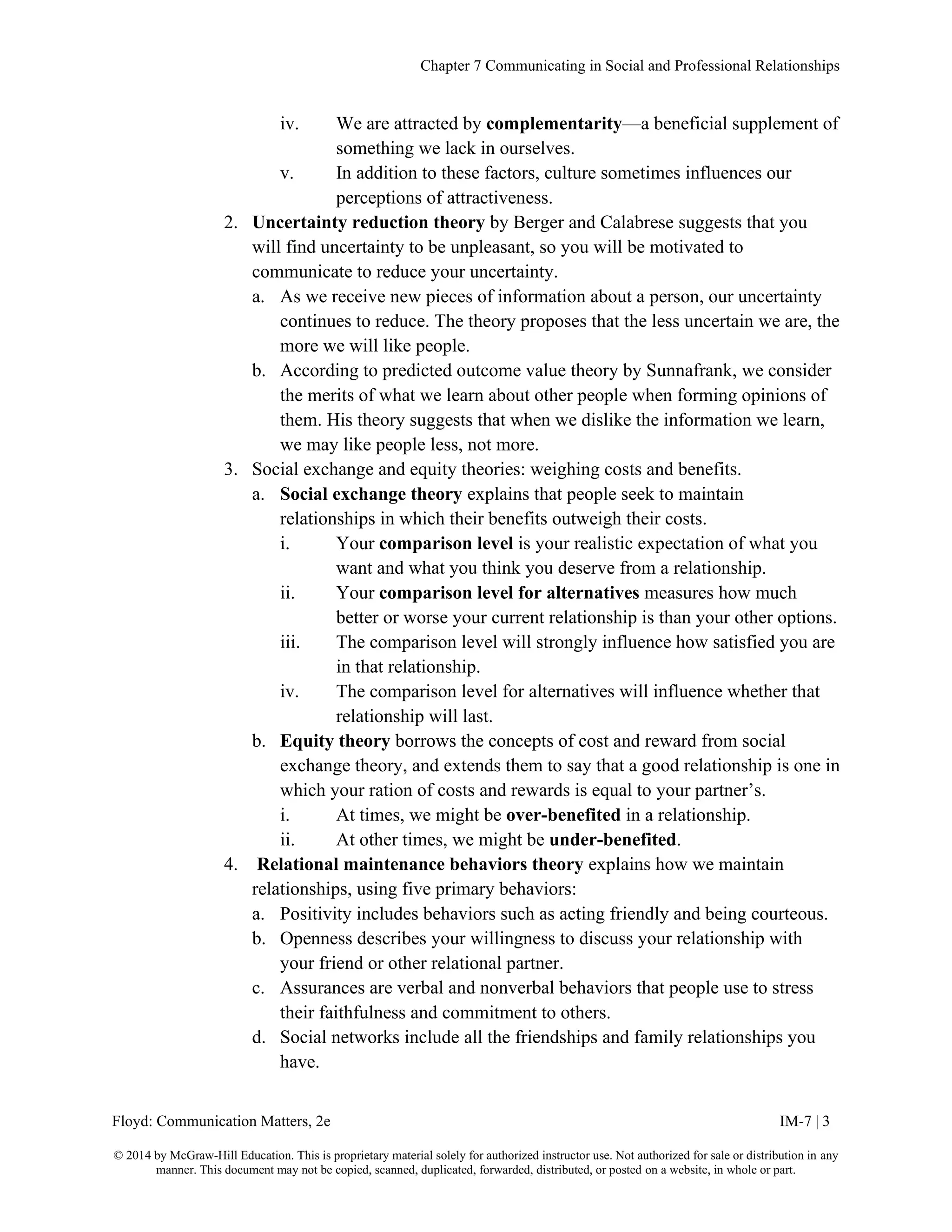 Communication Matters 2nd Edition Kory Floyd Solutions Manual | PDF