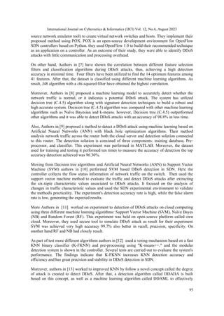 DDOS DETECTION IN SOFTWARE-DEFINED NETWORK (SDN) USING MACHINE LEARNING | PDF