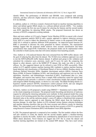 DDOS DETECTION IN SOFTWARE-DEFINED NETWORK (SDN) USING MACHINE LEARNING | PDF