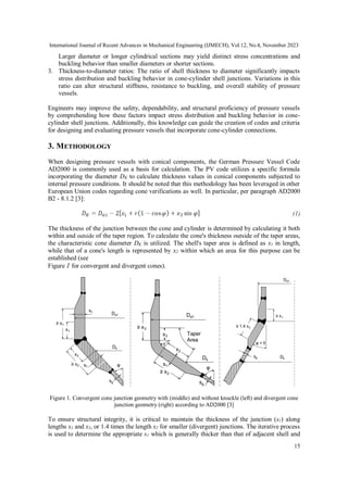 ENHANCEMENTS TO THE EUROPEAN PRESSURE VESSEL CODES: A FOCUS ON CONICAL COMPONENTS UNDER INTERNAL ...