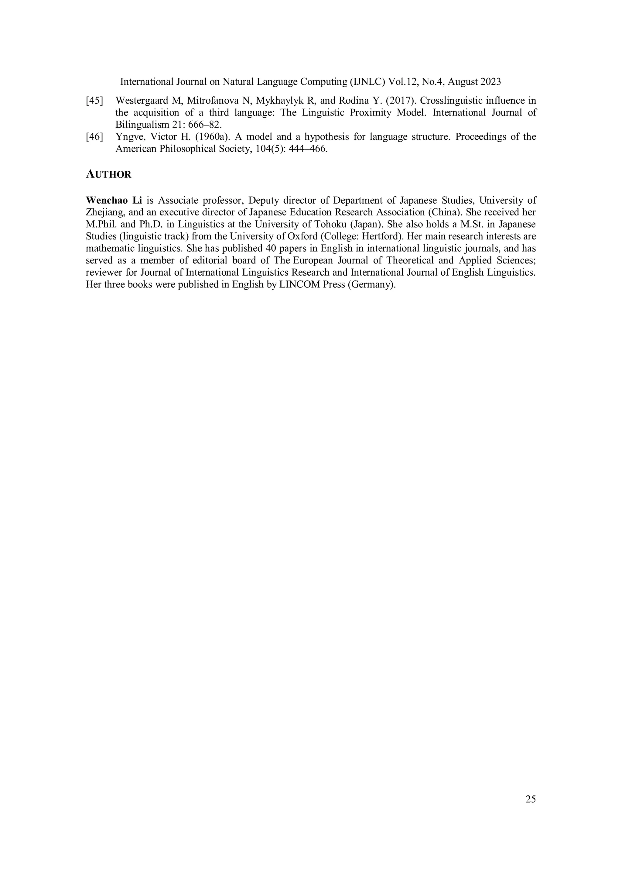 LANGUAGE DISTANCE AND L3 JAPANESE ACQUISITION IN MORPHOSYNTACTIC MODULE | PDF