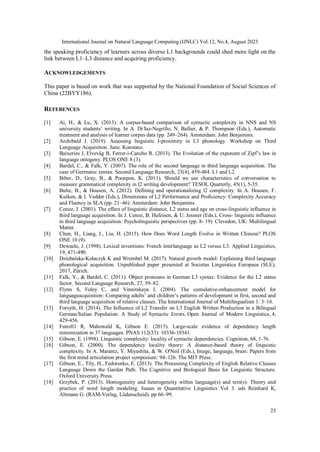 Language Distance and L3 Japanese Acquisition in Morphosyntactic Module | PDF
